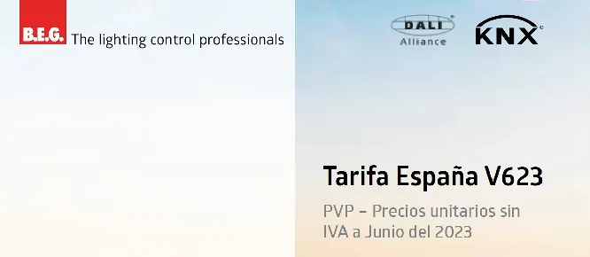 B.E.G. lanza su nueva tarifa general de precios 2023 | matmax info