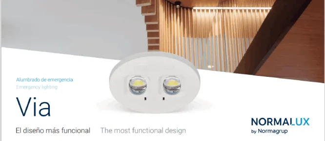 NORMALUX lanza las luminarias de emergencia VIA | matmax info